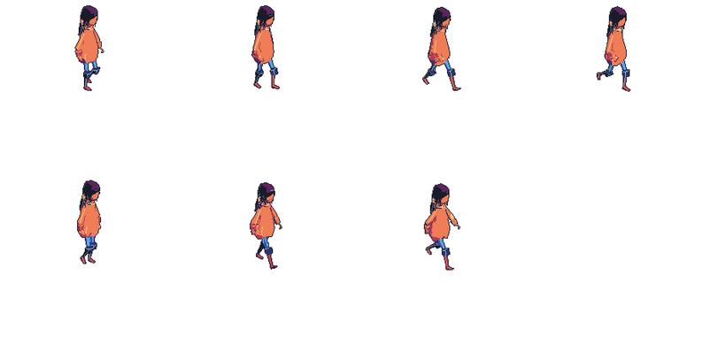 8 Directional 2DHD Pixel Art Animated Character by Hormelz