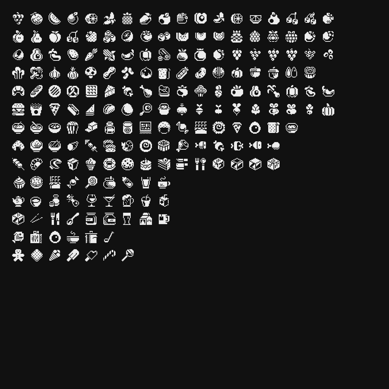 Mega 1-Bit icons bundle by PiiiXL