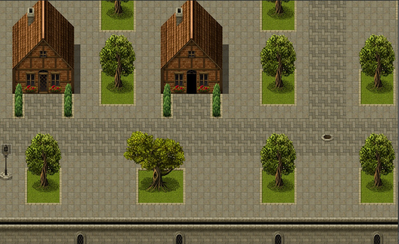 RPG Maker MZ Game Map (Fantasy Town) by DownSyndicate