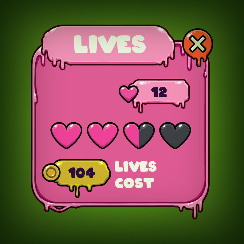 Slime Game UI Menu Pack (GUI) by Penzilla