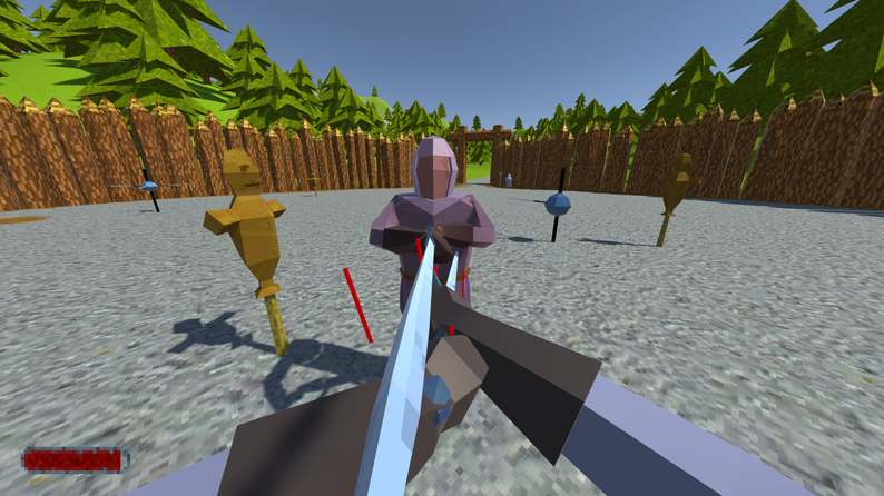 Physics-based swordfighting techdemo by MarkusSecundus