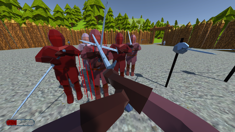 Physics-based swordfighting techdemo by MarkusSecundus