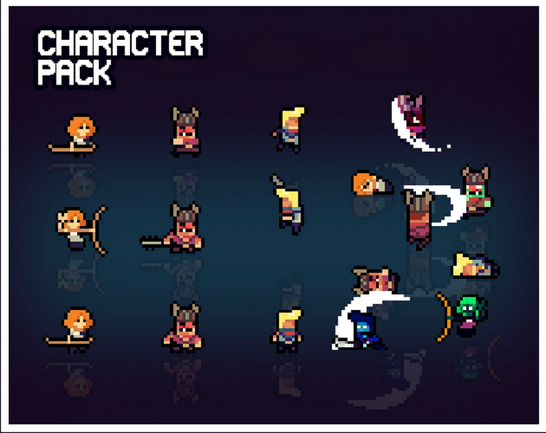 [CHARACTER PACK] RPG HEROES & ENEMIES (Animation Pack) by overboy