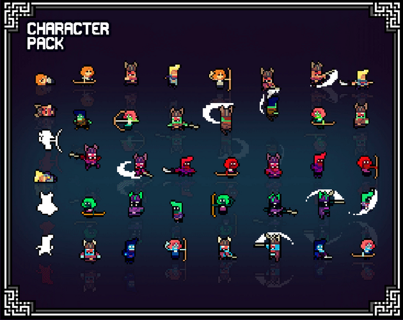[CHARACTER PACK] RPG HEROES & ENEMIES (Animation Pack) by overboy