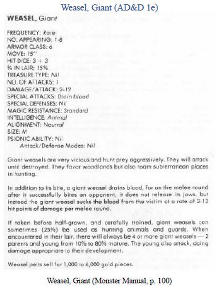 Mork Borg: AD&D (1e) Monsters to Mörk Borg Conversion by WilsonianGames