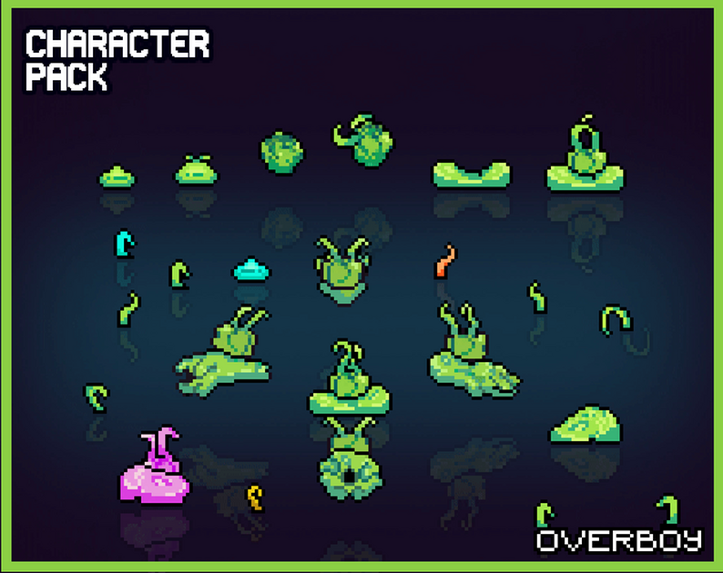 [CHARACTER PACK] SLIMES, BLOBS & TENTACLES (Animation Pack) by overboy