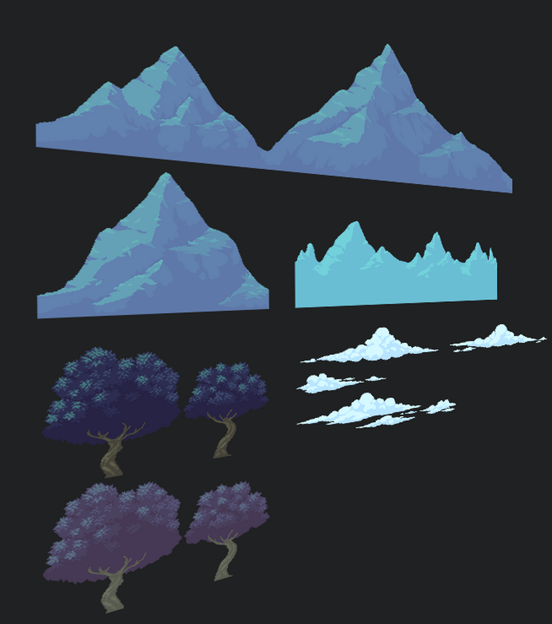 The Sidescroller's Forest Tileset [32x32] by Icko