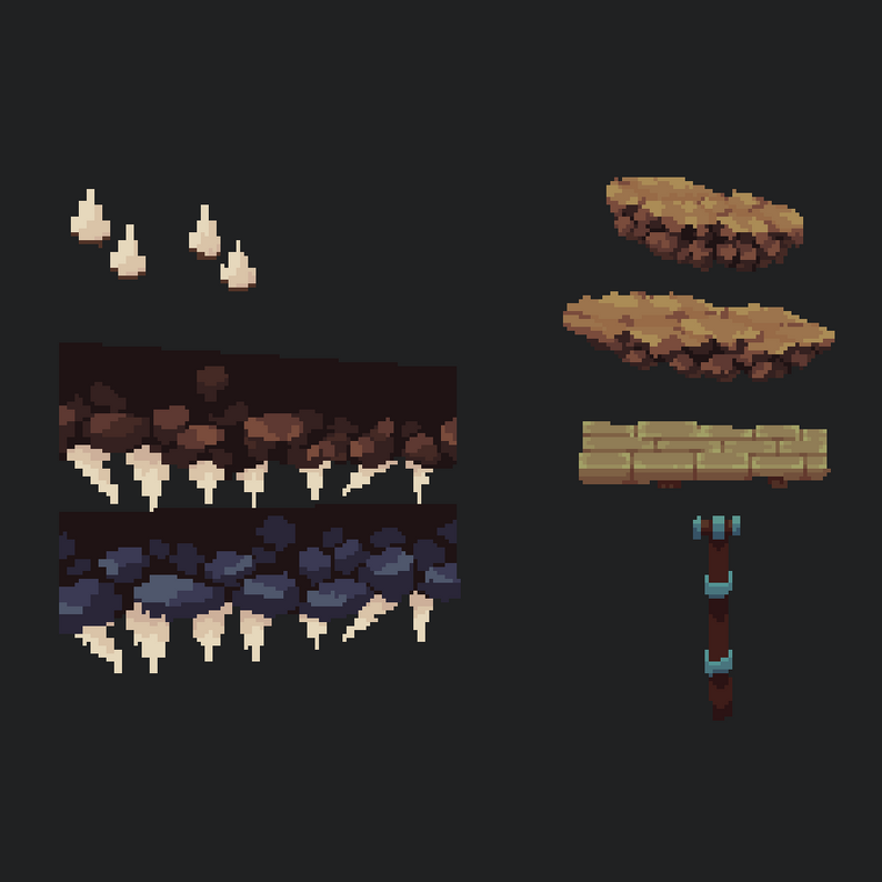 The Sidescroller's Forest Tileset [32x32] by Icko