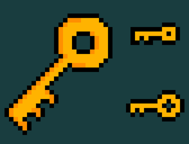 Pixel Art Keys by dustdfg