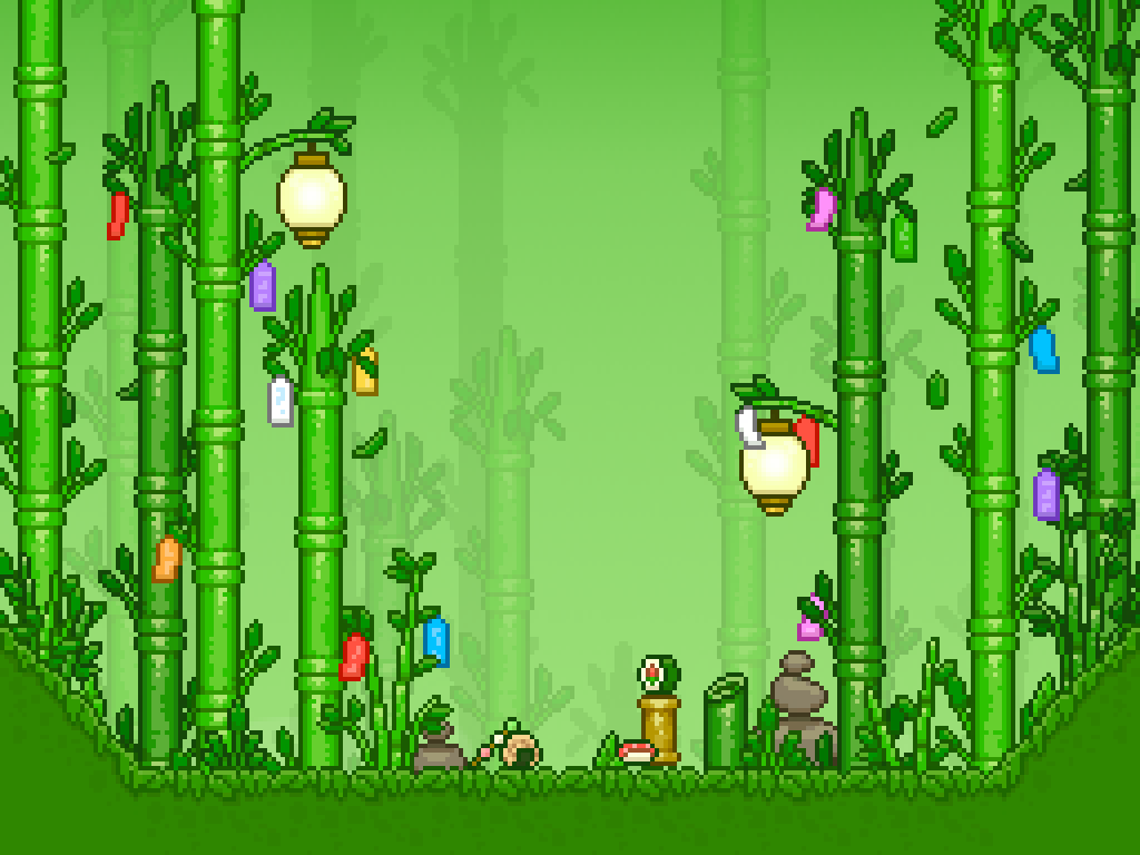 Bamboo Platformer Asset Pack (Pixel Art) by Penzilla