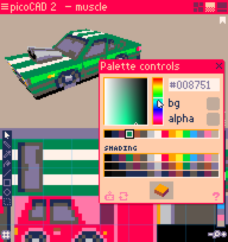 picoCAD 2 by Johan Peitz