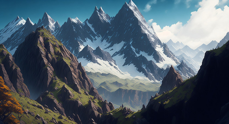 Mountain Background Pack by Vina