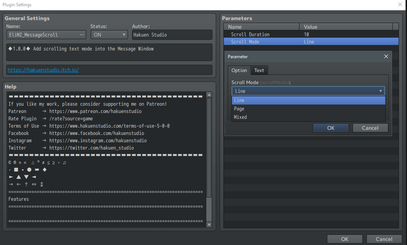 Hakuen Studio Message Scroll for RPG Maker MZ by Hakuen Studio