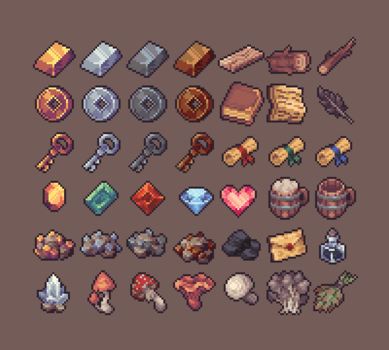 RPG Icon Pack 32x32/24x24 by Immunity