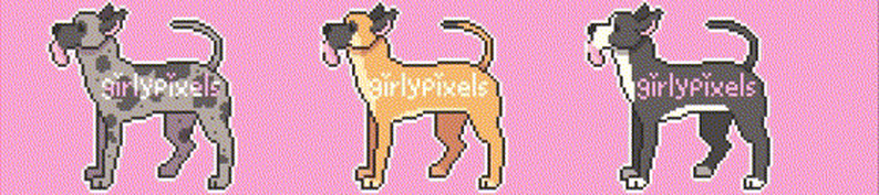 2D Dog Sprites Bundle by girlypixels