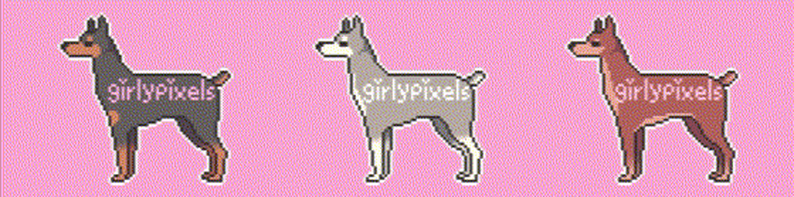 Dog Sprites Mega Bundle by girlypixels