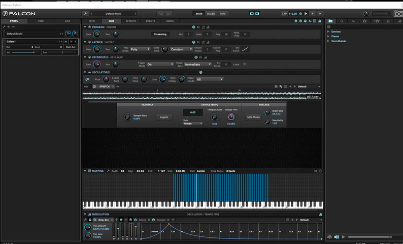 "Colors" Sound Library for UVI Falcon by Glitch Labs
