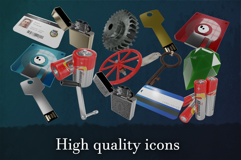 PSX Horror Puzzle Item Pack by RetroGig