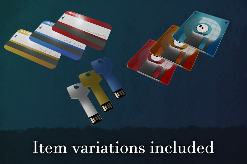 PSX Horror Puzzle Item Pack by RetroGig