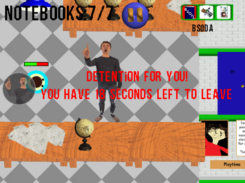 Baldi's Basics Classic 2D by Pixel_Guy213