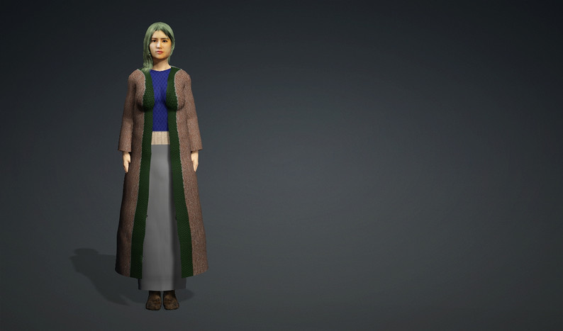 Mina 3d HQ char 4 unreal-unity-blender by repeatloader