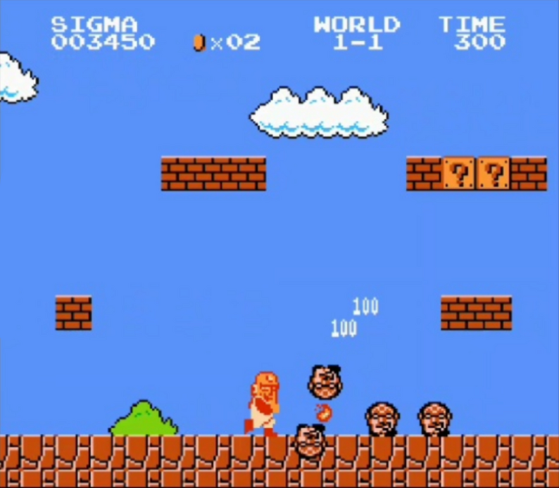 Super Sigma Bros. (SMB Starring Sigma) by TRgamejedi