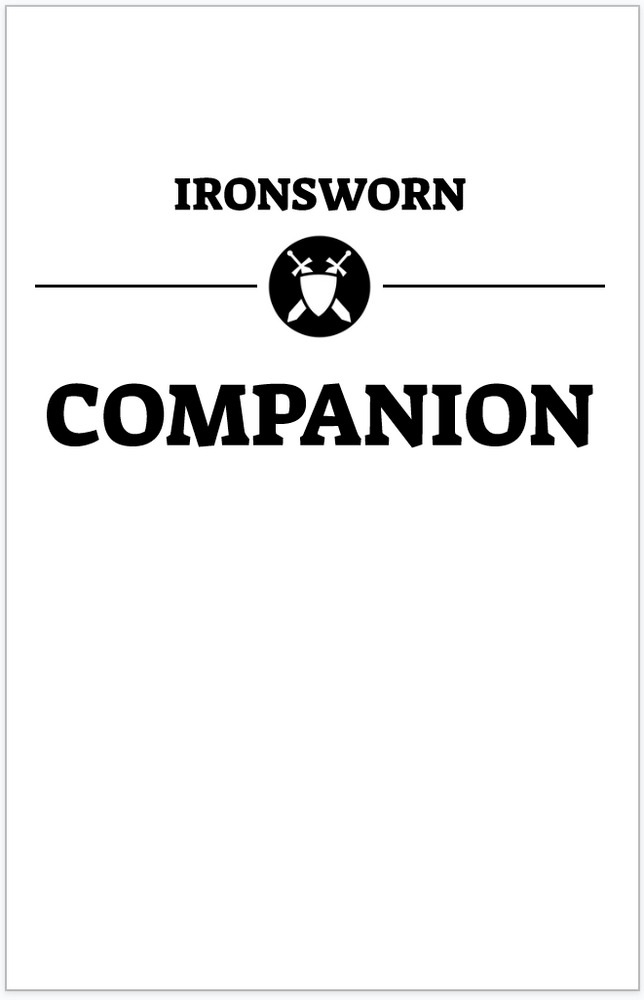 SRD Style Asset Template for Ironsworn by ignamiranda