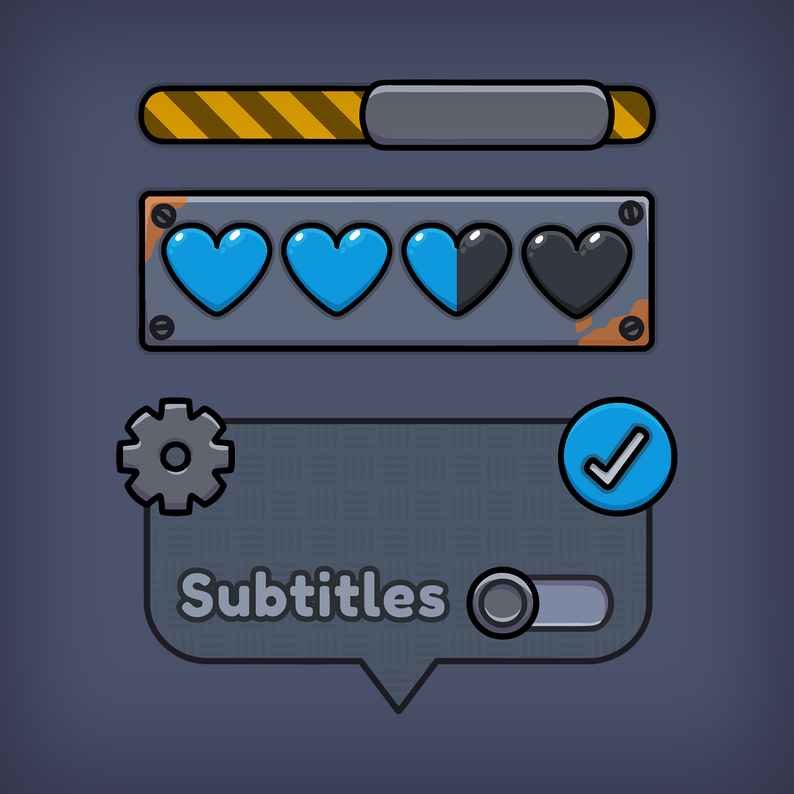 Rusty GUI Bundle (User Interface) by Penzilla