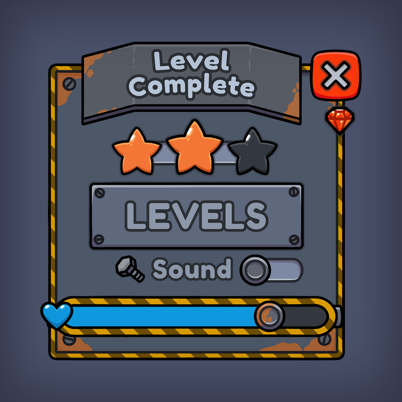 Rusty GUI Bundle (User Interface) by Penzilla