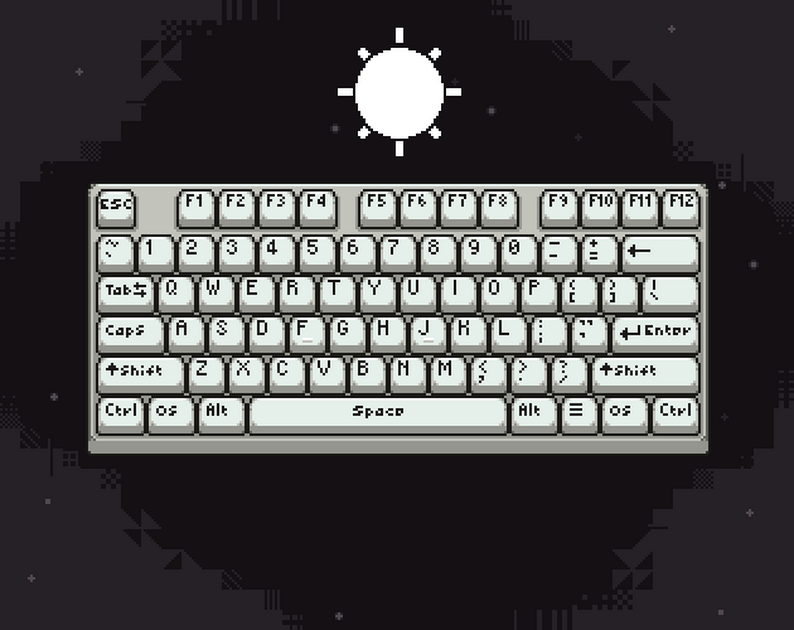 Pixel Keyboard Keys by Hyohnoo