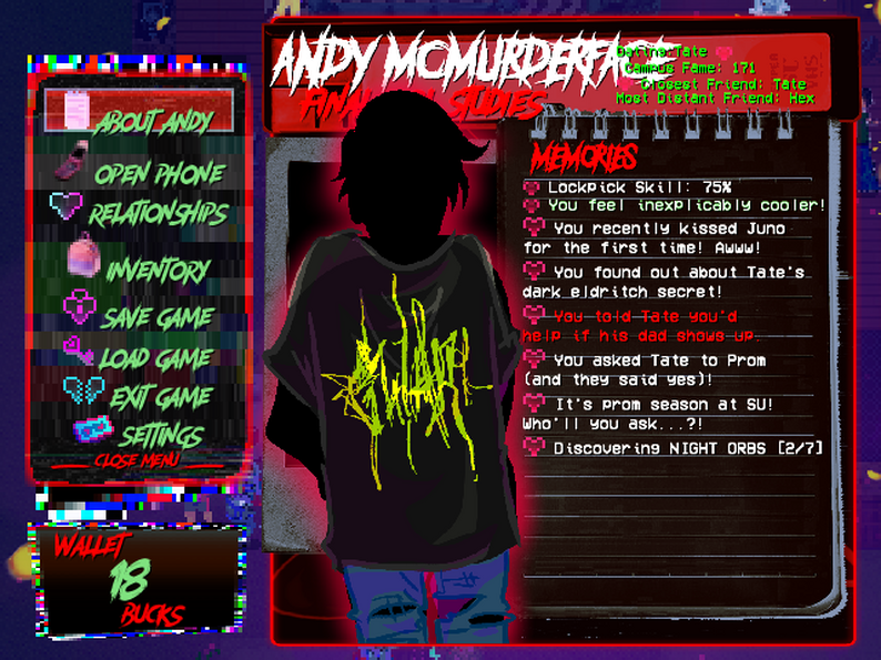 Slasher U: An 18+ Horror Movie Dating Sim! Act 1 by SuitedDevil