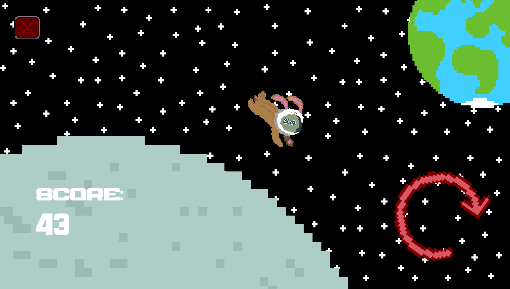 Space Rabbit by PasterAnimation for Mini Jam 130: Lunar - itch.io