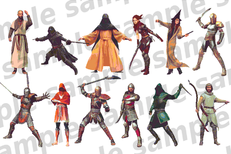 Monster Illustrations ~humanoid enemy characters part1~ by ponApp