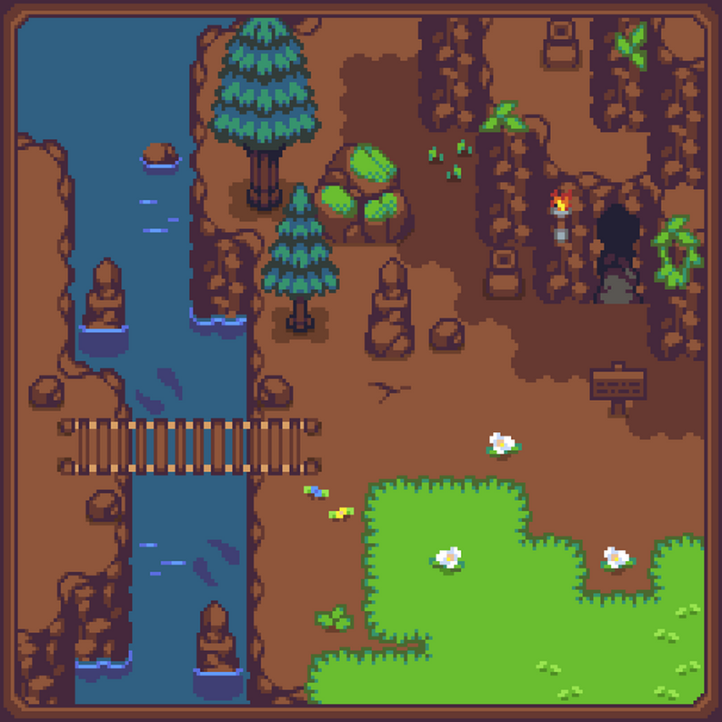 16x16 RPG Grassland Tiles by Sun Dog Games