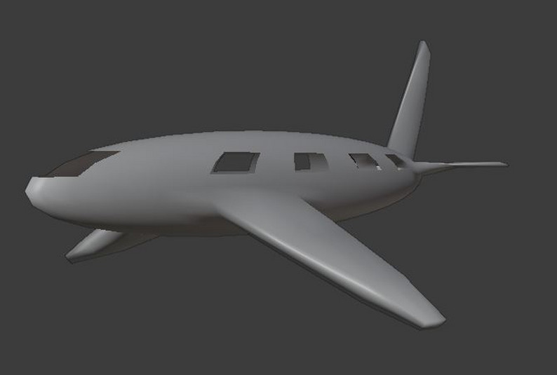 Basic Low poly airplane by DonnaDarko3d
