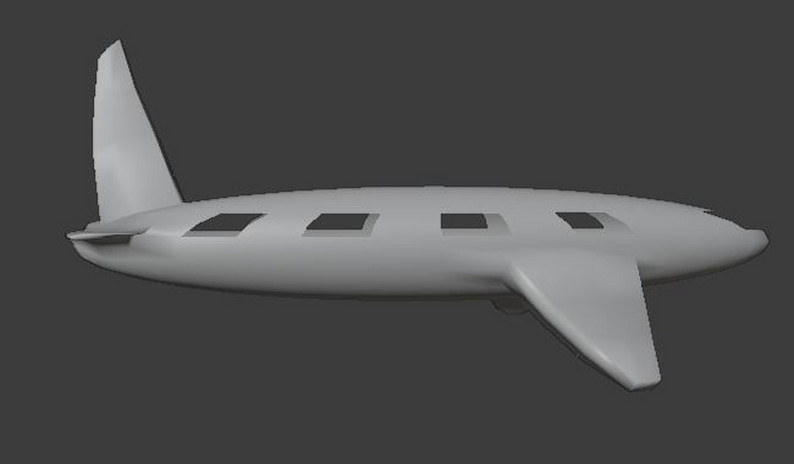 Basic Low poly airplane by DonnaDarko3d
