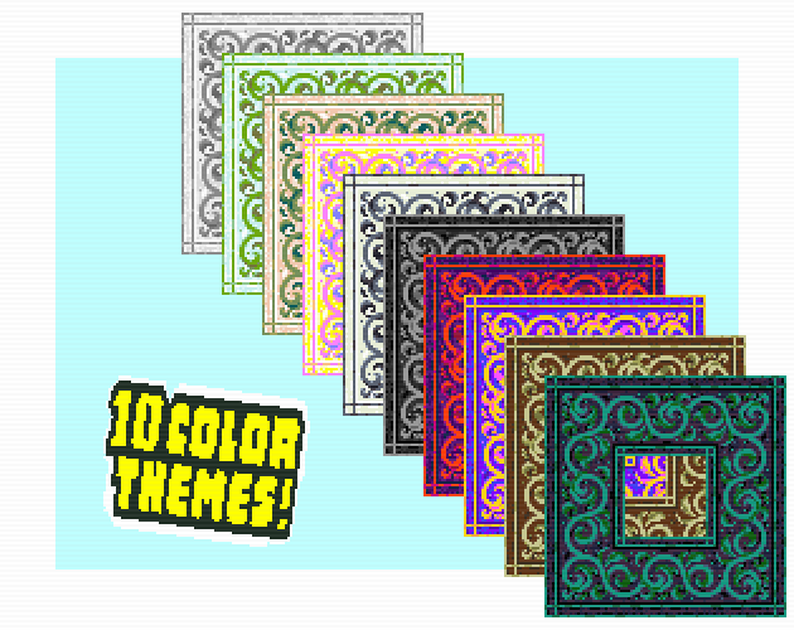 Pixel Art Borders: Vines by vDeetz