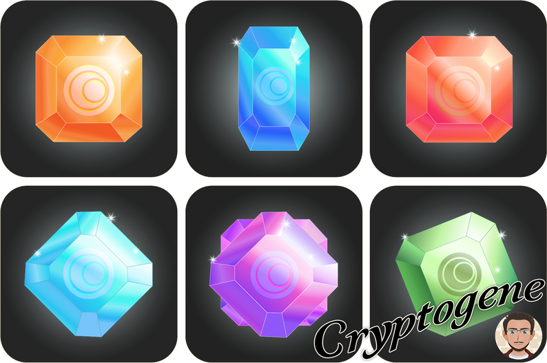 Free 48 Gems Icon Pack by Cryptogene