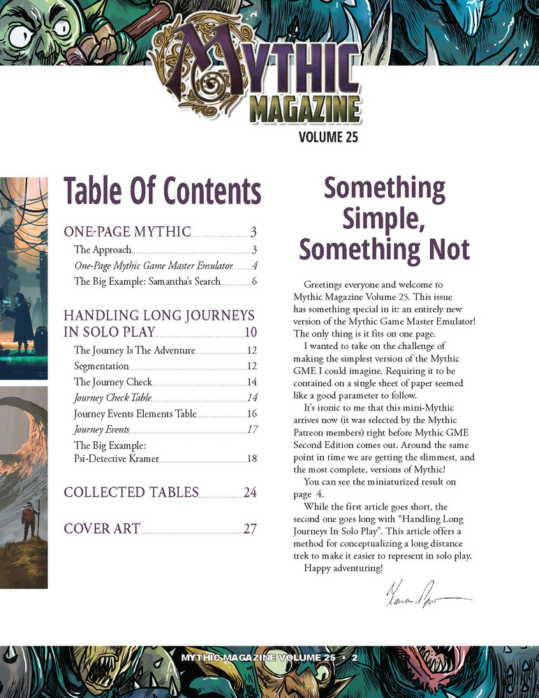 Mythic Magazine Volume 25 by Word Mill Games