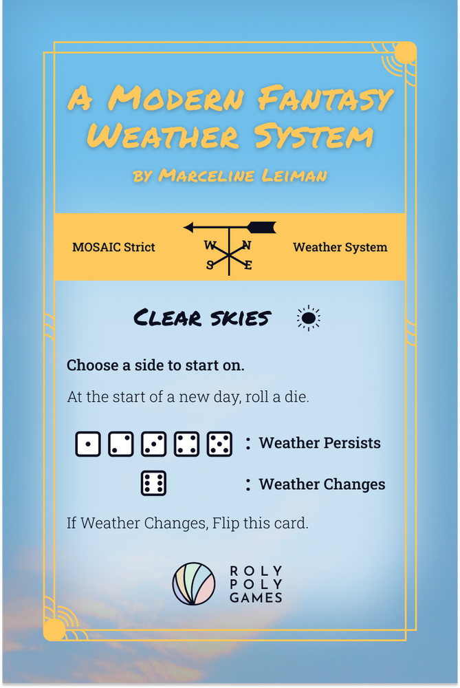 Modern Fantasy Weather System by MarcelineLeiman
