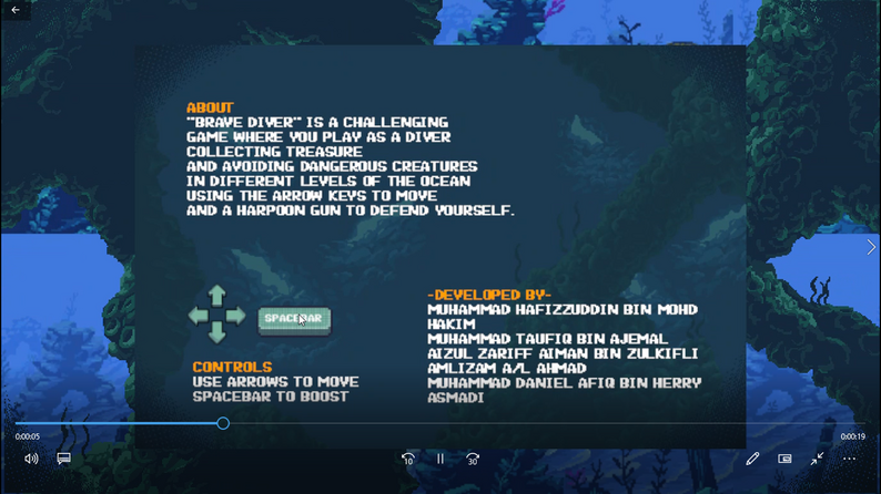 Brave Diver Game by Taunathos