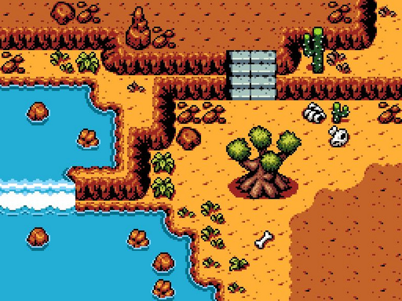 Top Down Tileset Red Desert by Alb_pixel Store