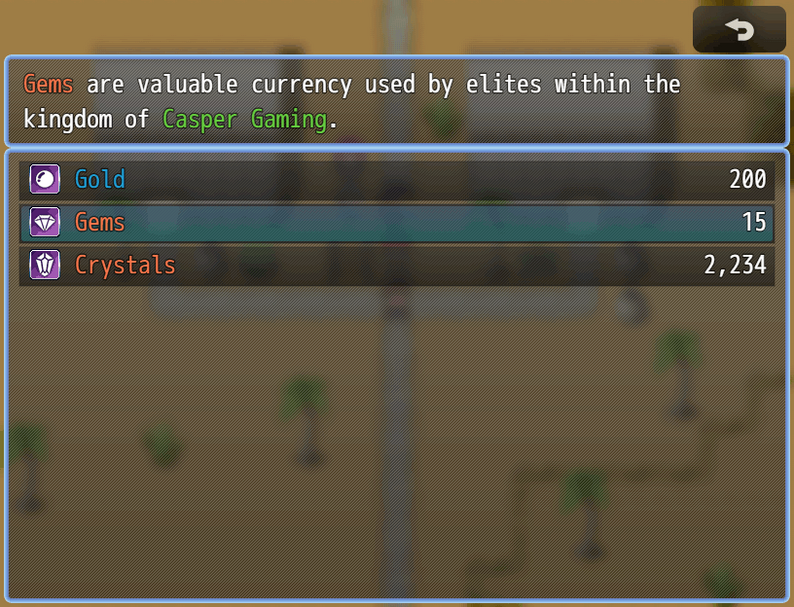 [CGMZ] Currency System for RPG Maker MZ by Casper Gaming