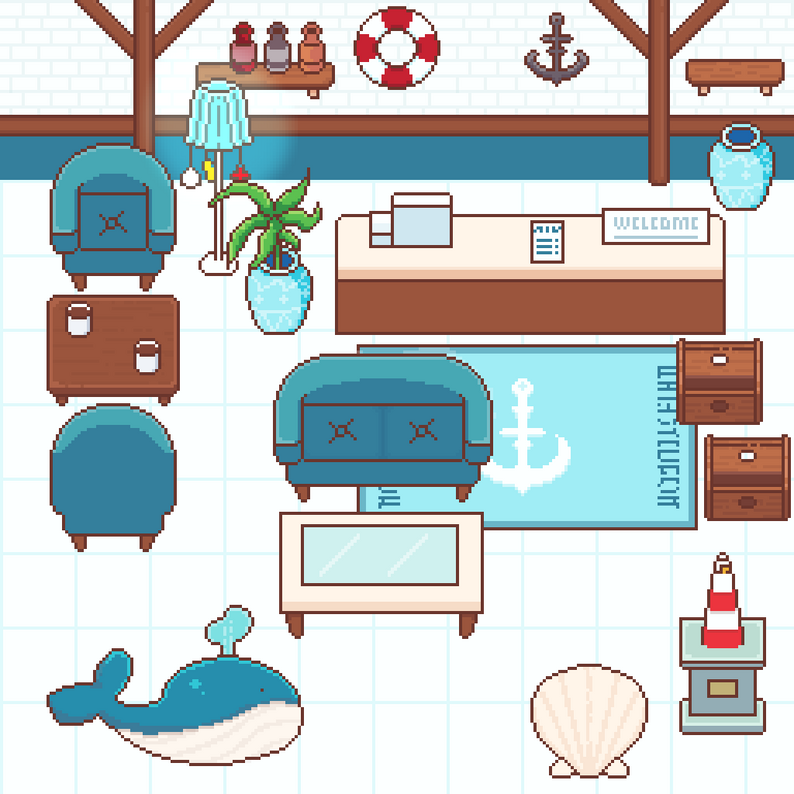 300+ Cafe interiors - Tileset by AbyssalHunter