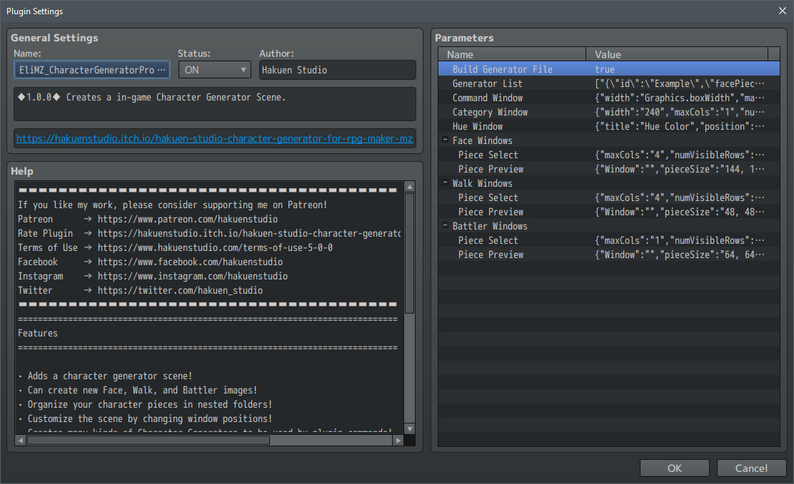 Hakuen Studio Character Generator For RPG Maker MZ by Hakuen Studio