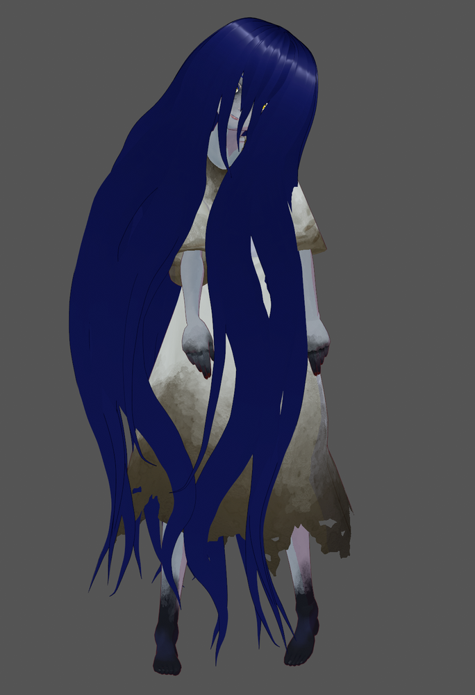 VRoid Ghost Costume by Kitekki