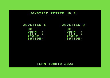 Joystick Tester (C64) by Andre4s