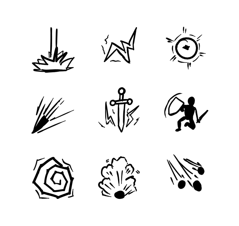 CC0 Hand-drawn Fantasy Icon Pack by Cosmo Myzrail Gorynych