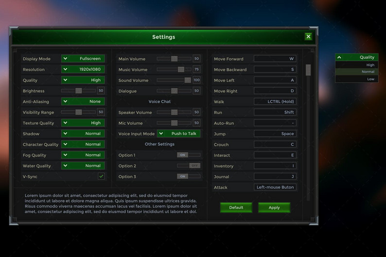 MMORPG Game UI 2 by Renderman