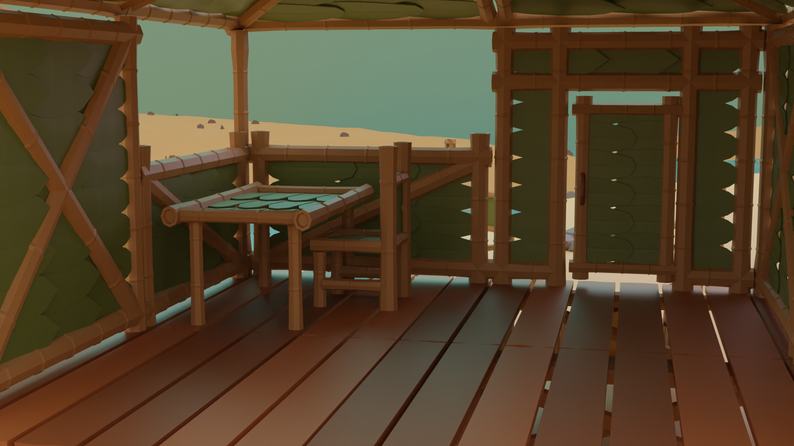 Low Poly Bamboo Modular by LowPolyAssets